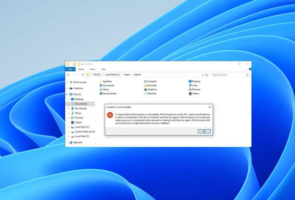 How to Fix location is not available on windows 11 and 10