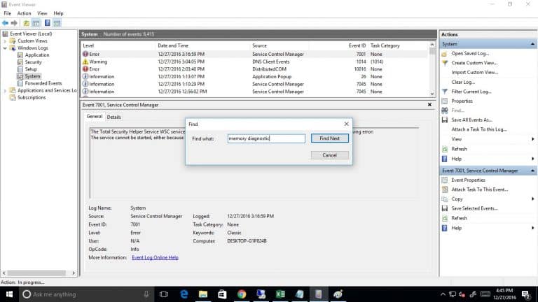 Run Windows Memory Diagnostic Tool To Fix Memory Problems