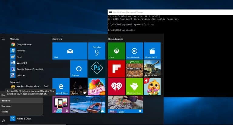 How To Enable Disable Windows 10 Hibernate Option