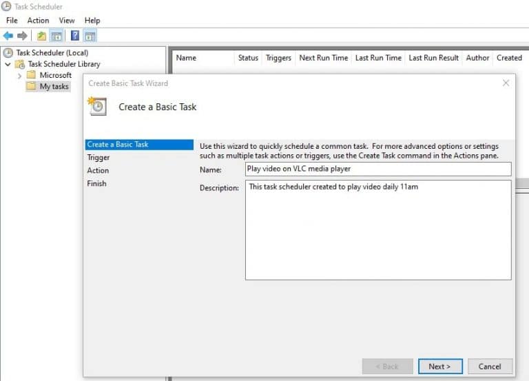 How to schedule a program to run at a specific time in windows 10