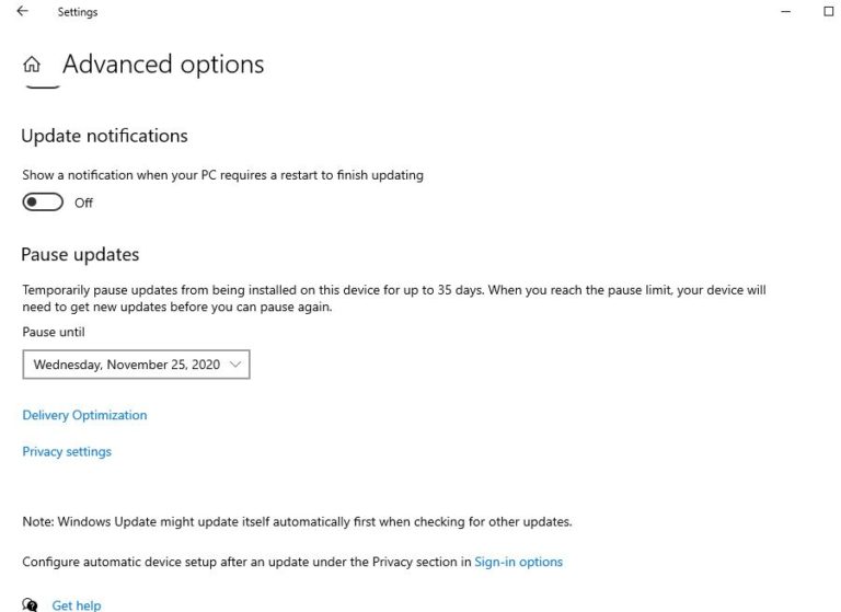 How to Delay the Windows 10 Update Installation