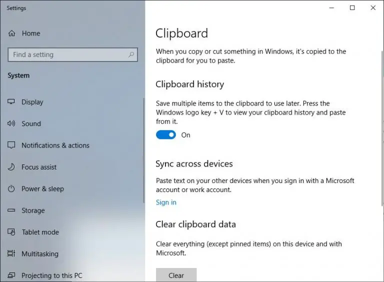 Microsoft released cloud-powered clipboard feature Windows 10 October ...