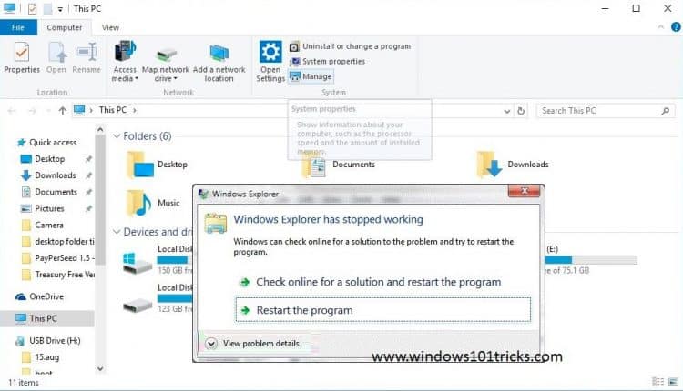 Solved: Windows Explorer Keep Crashing Or Windows Explorer has Stopped ...