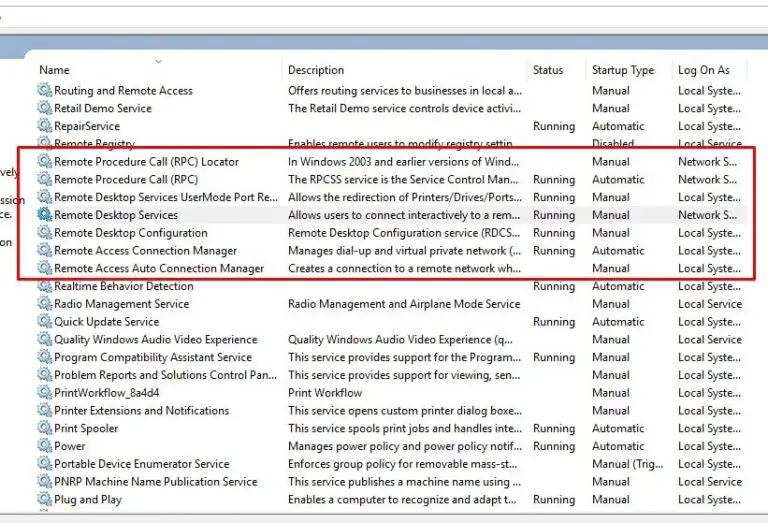 Remote desktop not working after windows 11 update [Solved]