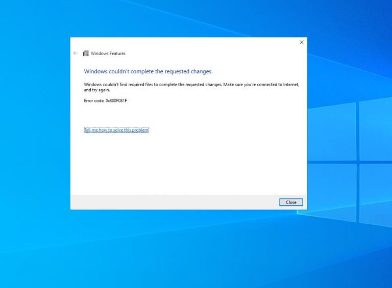 Net framework 3.5 installation error 0x800f081f windows 11