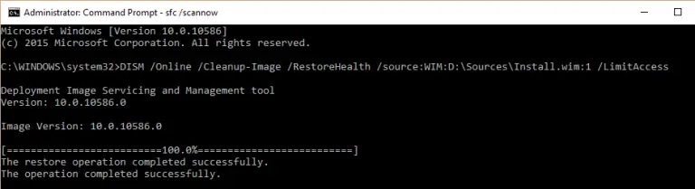 DISM error 0x800f081f, The source files could not be found (solved)