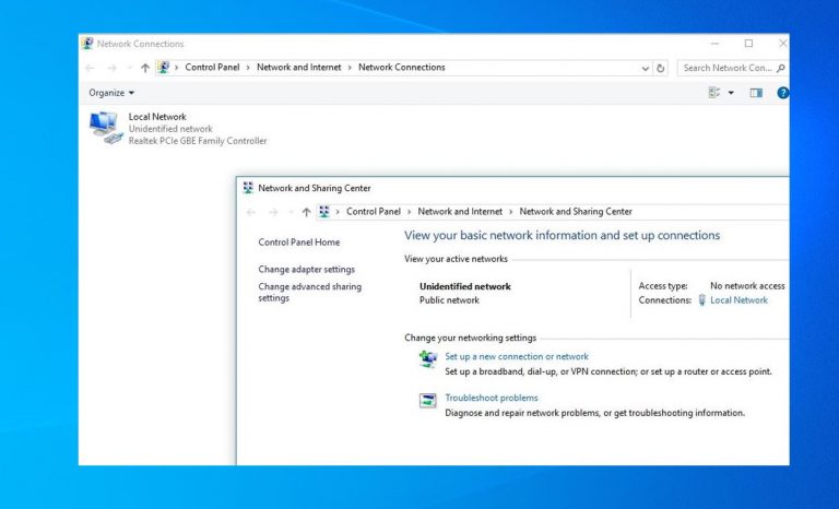 Unidentified network no internet access on windows 10 (solved)