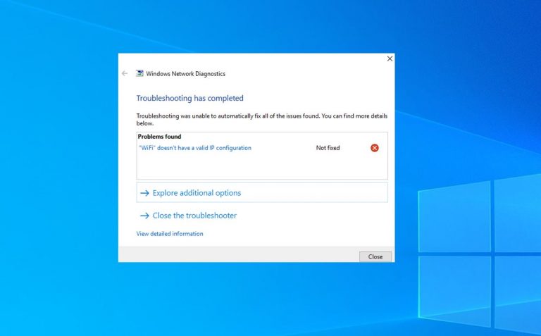 Solved: Wi-Fi doesn’t have a valid IP configuration (Updated 2024)