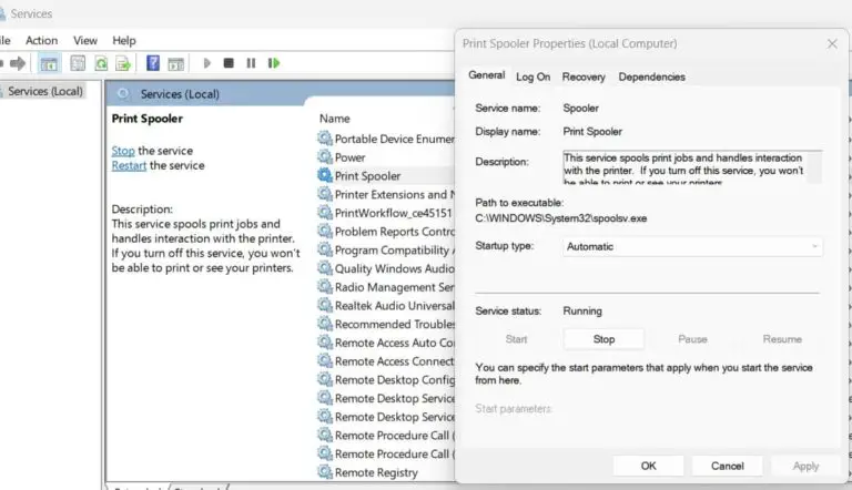 Solved: Print Spooler Keeps Stopping on Windows 11