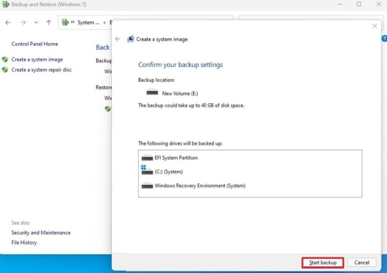 How to BackUp Windows 11 to external device or cloud storage