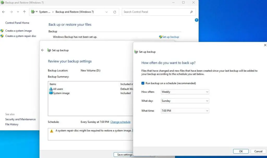 How to BackUp Windows 11 to external device or cloud storage
