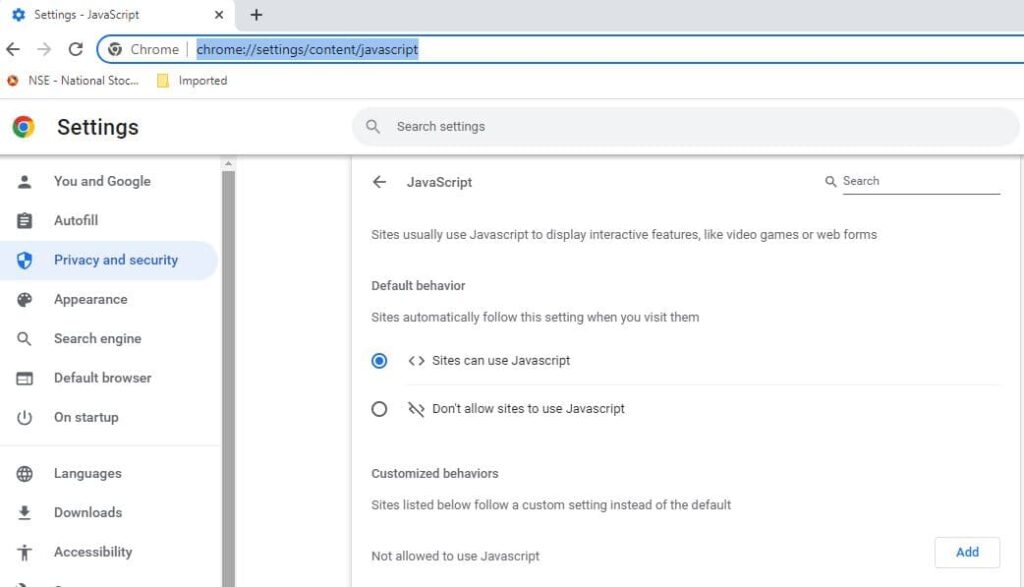 Solved: Images not Loading in Chrome browser windows 11