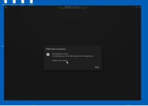 Nvidia GeForce Experience Error Code 0x0003 on windows 11