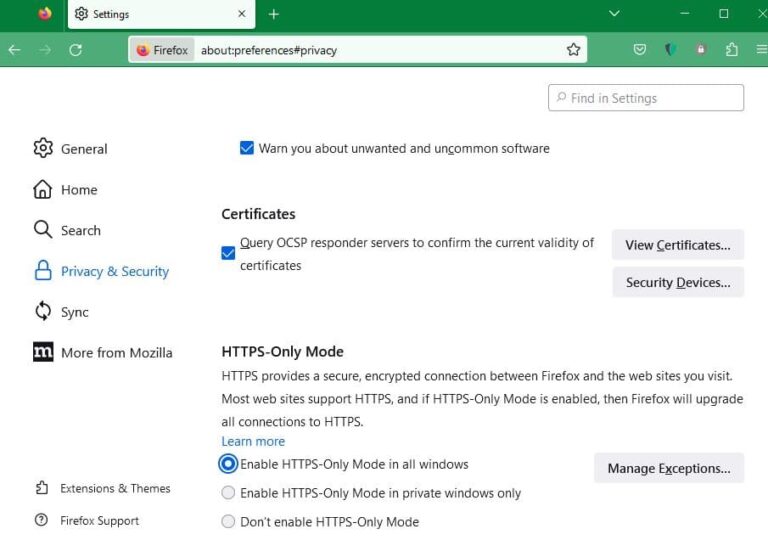 7 Tips to secure web browsing experience on windows 11