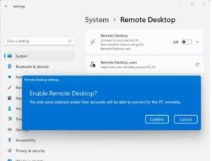 How to Enable and use remote desktop connection windows 11