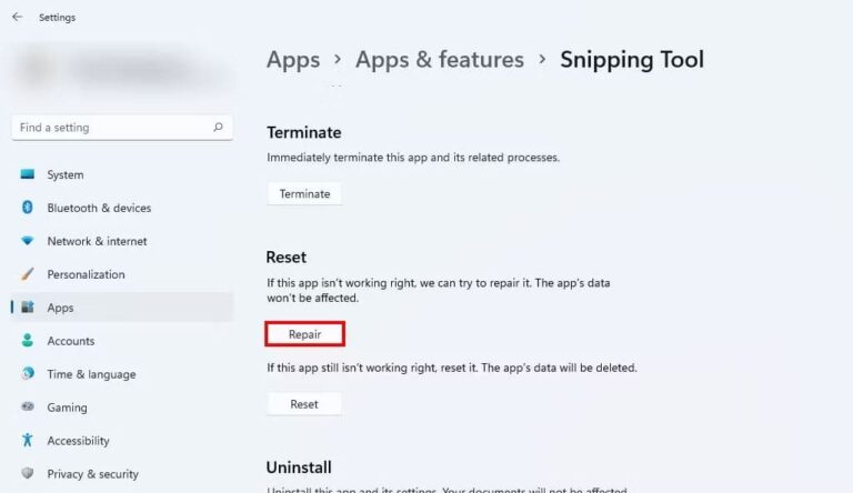 9 ways to fix Snipping Tool Not Working In Windows 11