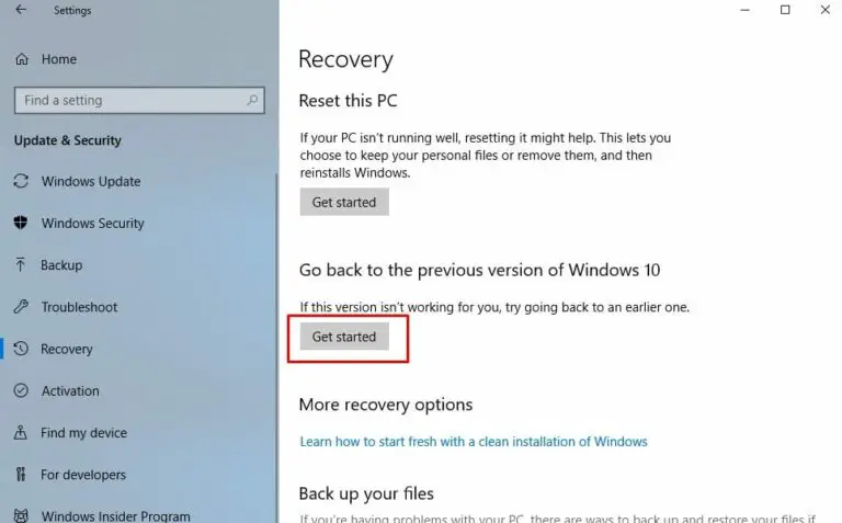 How to Roll back windows update or Feature updates windows 11