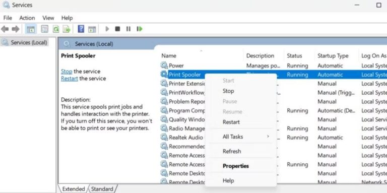 How to Restart or Reset print spooler service (Fix printer problems)
