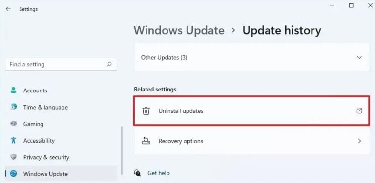 How to Roll back windows update or Feature updates windows 11