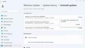 How to Roll back windows update or Feature updates windows 11