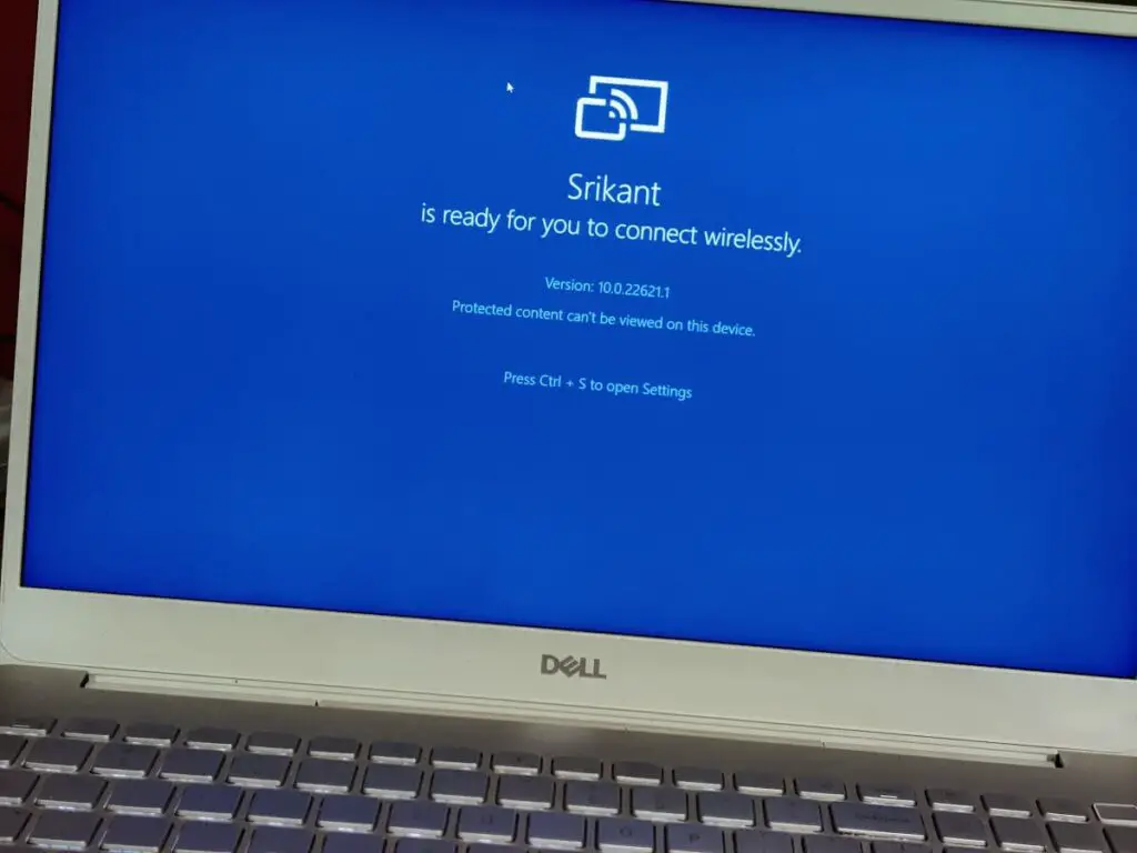 How to connect wireless Display in windows 11 to TV