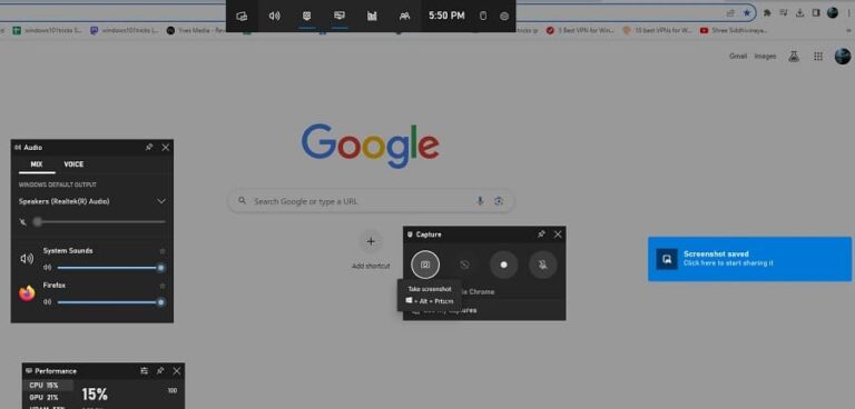How to Take a Screenshot on windows 11 and windows 10