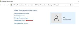 How To Create and Delete user account windows 10