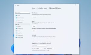 How to Repair or reset the Photos app Windows 11