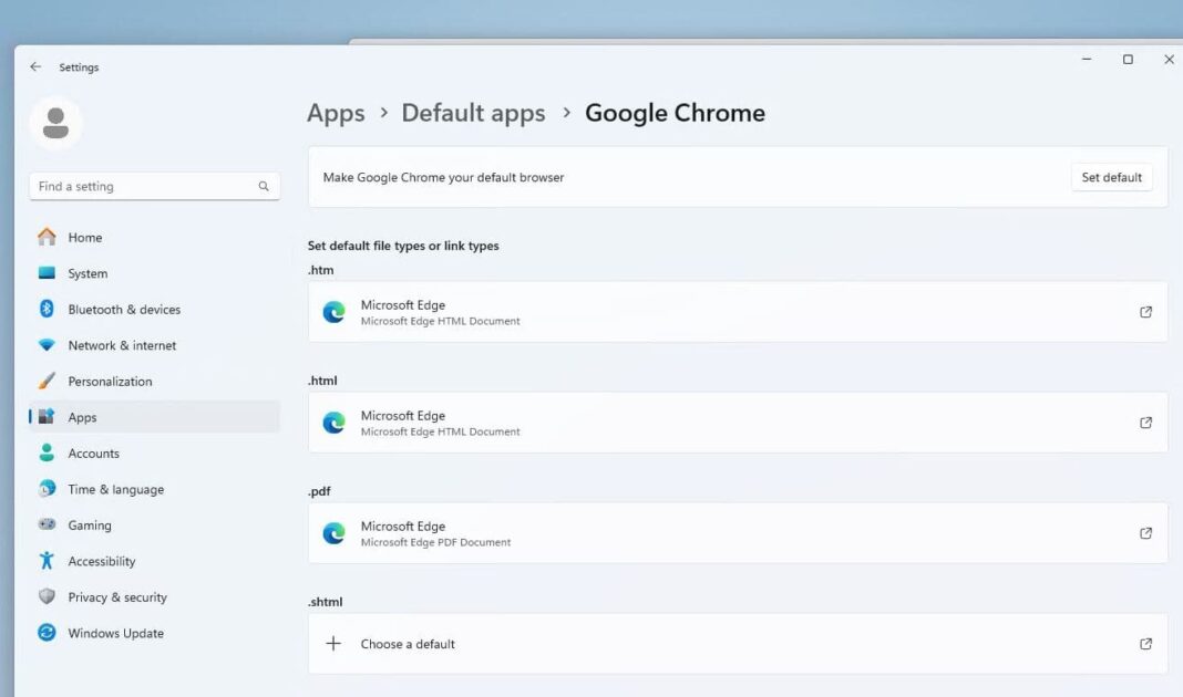 How to Make Chrome Default Browser on Windows 11