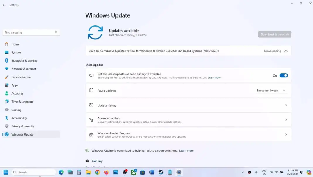 Download KB5040527 for Windows 11 | August 2024 Preview update